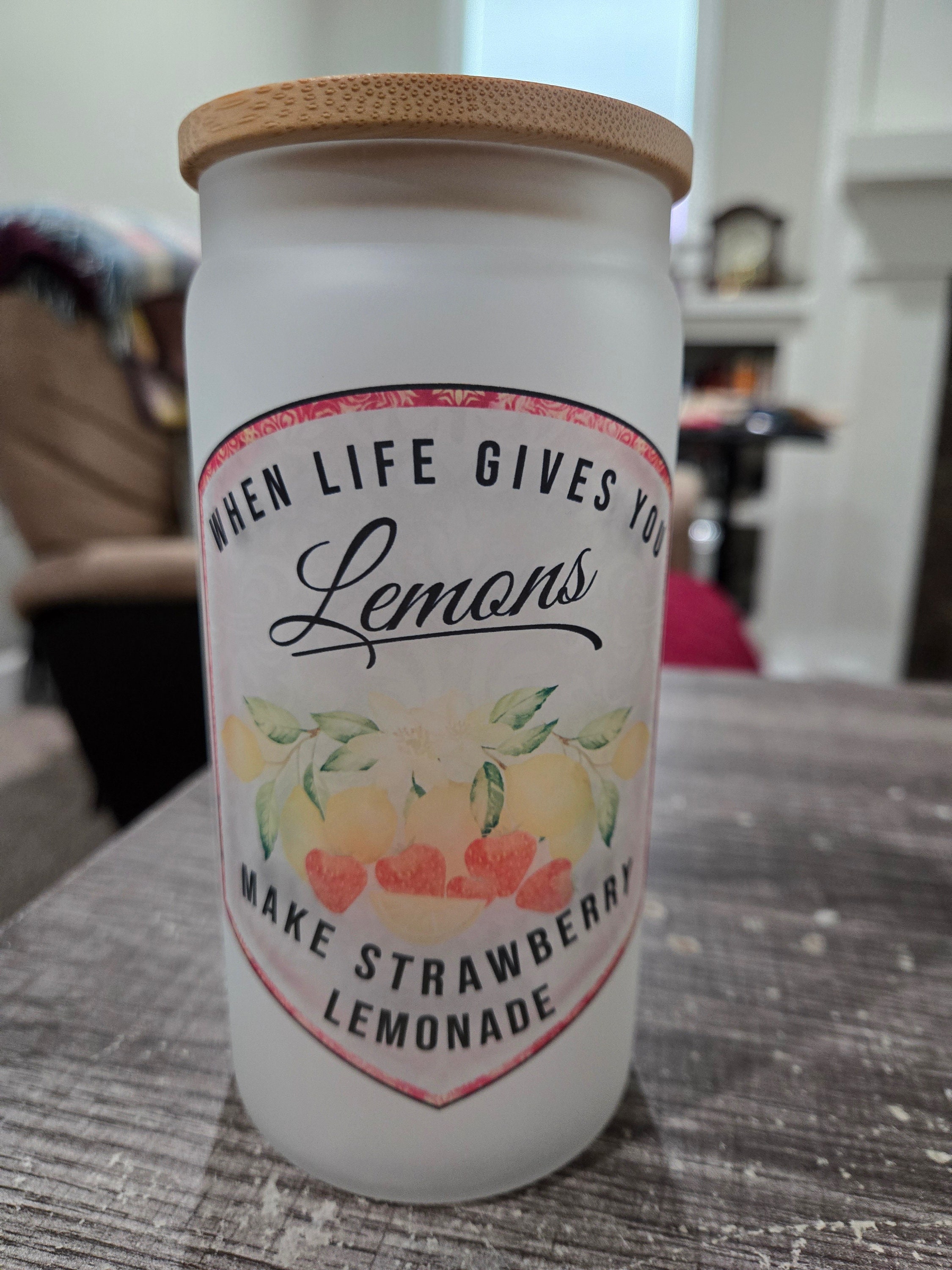 Drink Label 16oz Glass Cans - Etsy