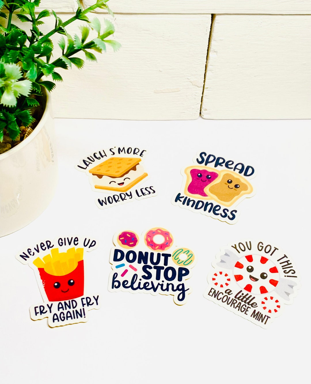 Positivity Stickers Glossy Sticker Pack Set of 5 Stickers - Etsy