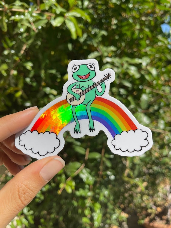 Kermit the Frog Holographic Sticker - Etsy