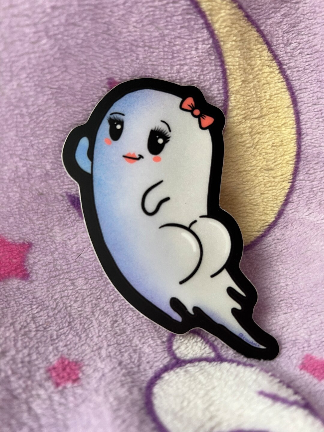 Ghost Glow-in-the-dark Vinyl Sticker - Etsy