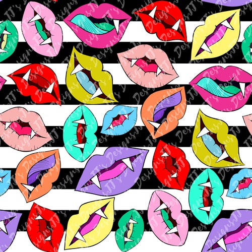 Seamless Orange Gothic Digital Paper Skull Damask Halloween | Etsy