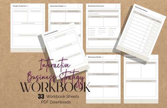 Interactive Business Strategy Business Planner PDF - Etsy