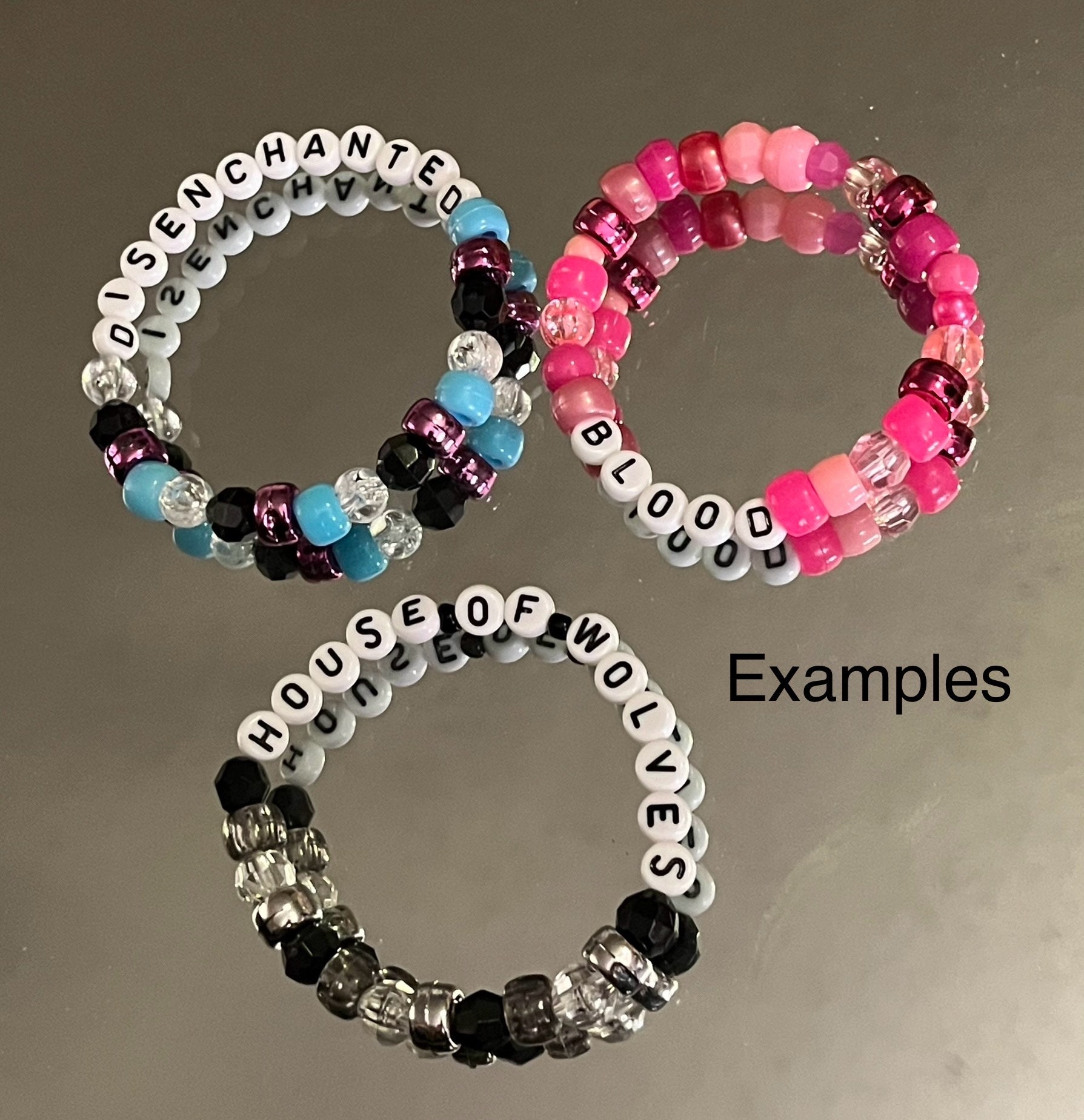 My Chemical Romance Friendship Bracelets (3 Black Parade Themed RANDOM ...