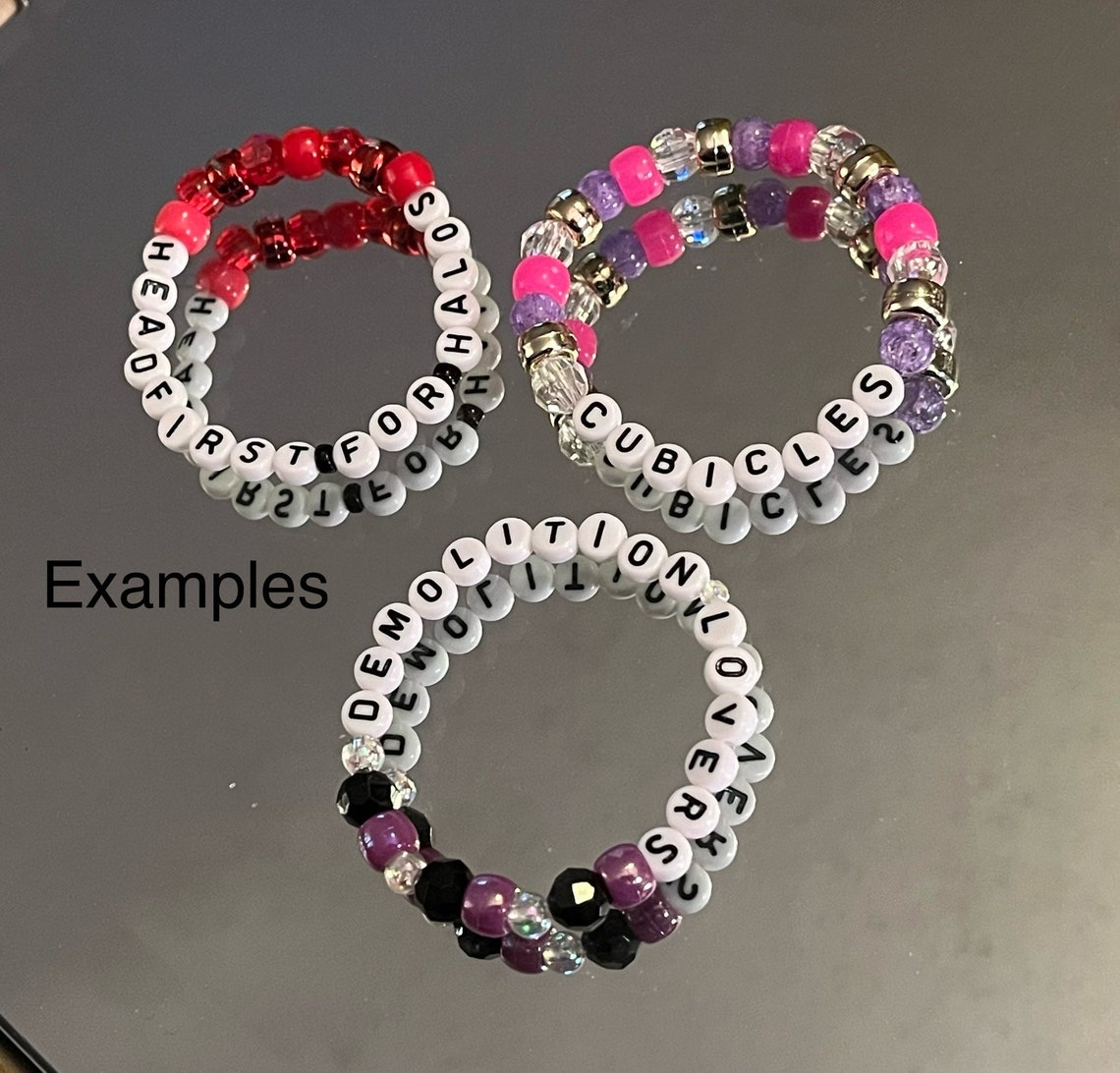 My Chemical Romance Friendship Bracelets (3 Bullets Themed RANDOM) - Etsy
