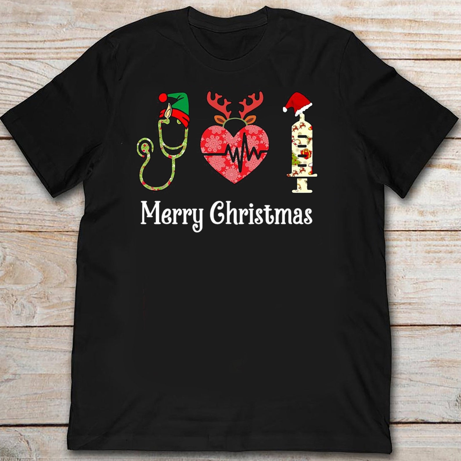 Funny Nurse Merry Christmas Shirt Nurse Christmas Shirt | Etsy