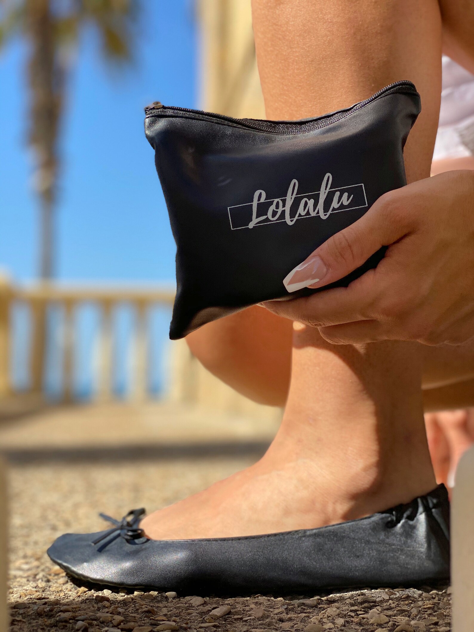 Lolalu Black Flats, Rollable Flats, Rollable Shoes, Foldable Flats ...