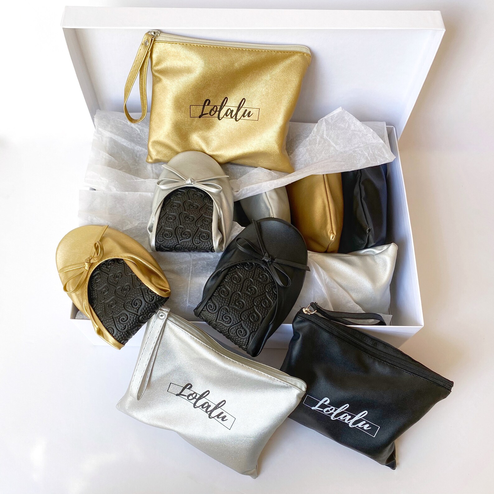 Lolalu Bulk Rollable Shoes, Rollable Shoes, Bulk Foldable Flats ...