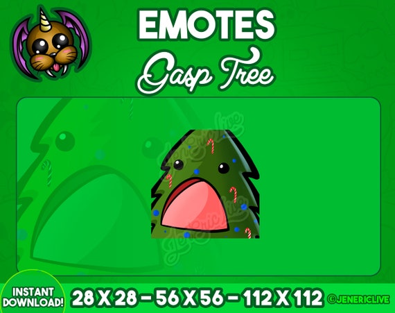 Christmas Tree Gasp Twitch Emote / Discord Emotes / D - Etsy Canada