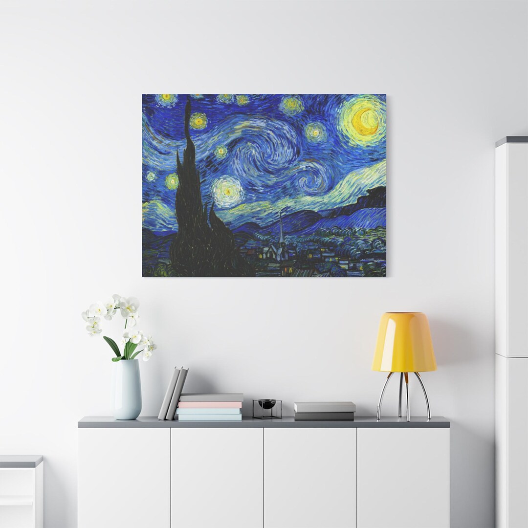 The Starry Night (1889) Replica, Van Gogh Original Painting, Museum ...