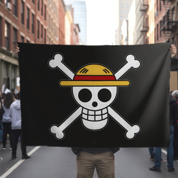 One Piece Straw Flag - Etsy