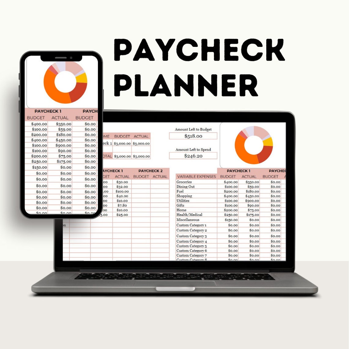Make Paycheck Budgeting Easy. Paycheck Budget Planner Budget Paycheck ...