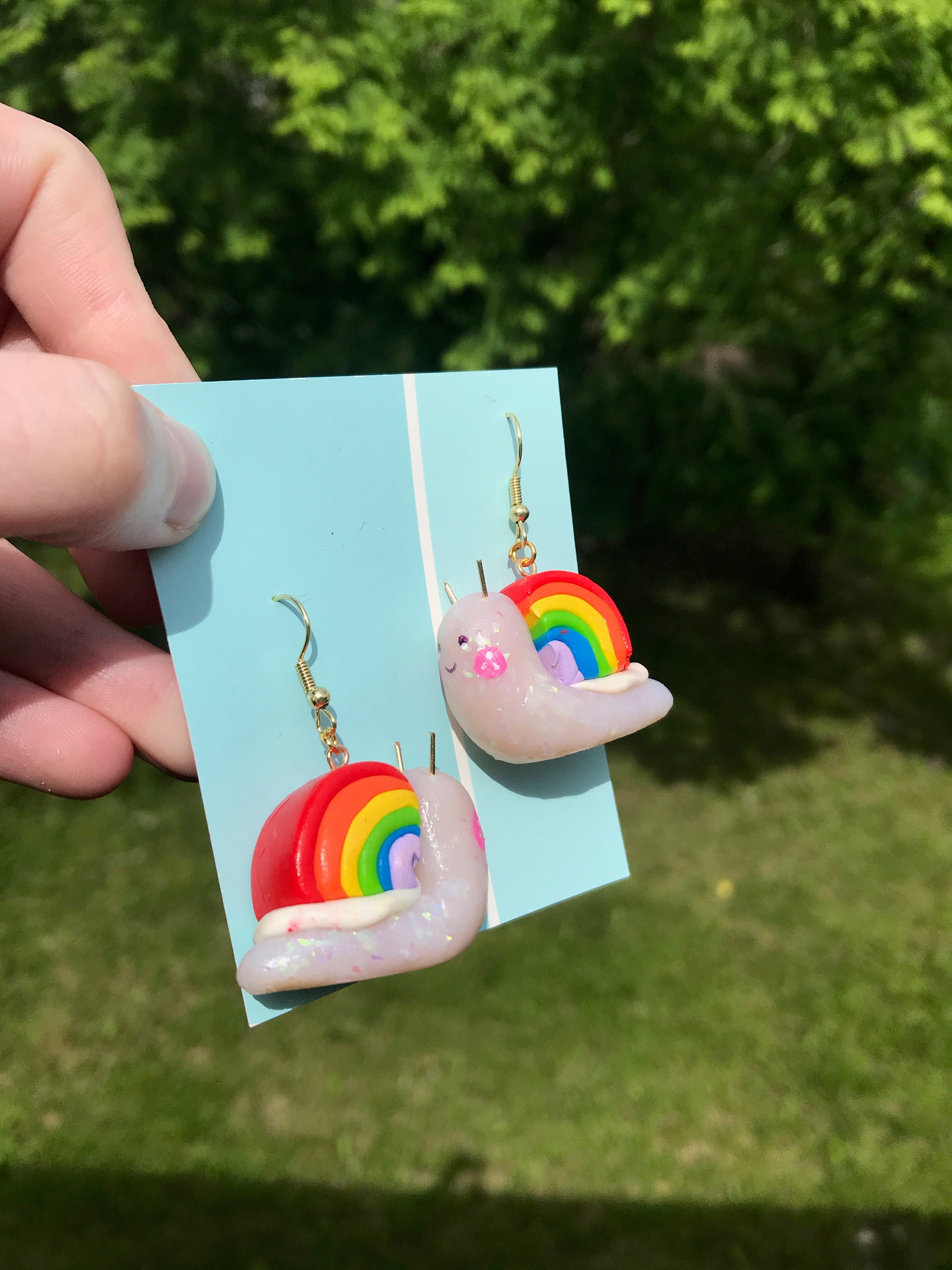 Rainbow Snails - Etsy