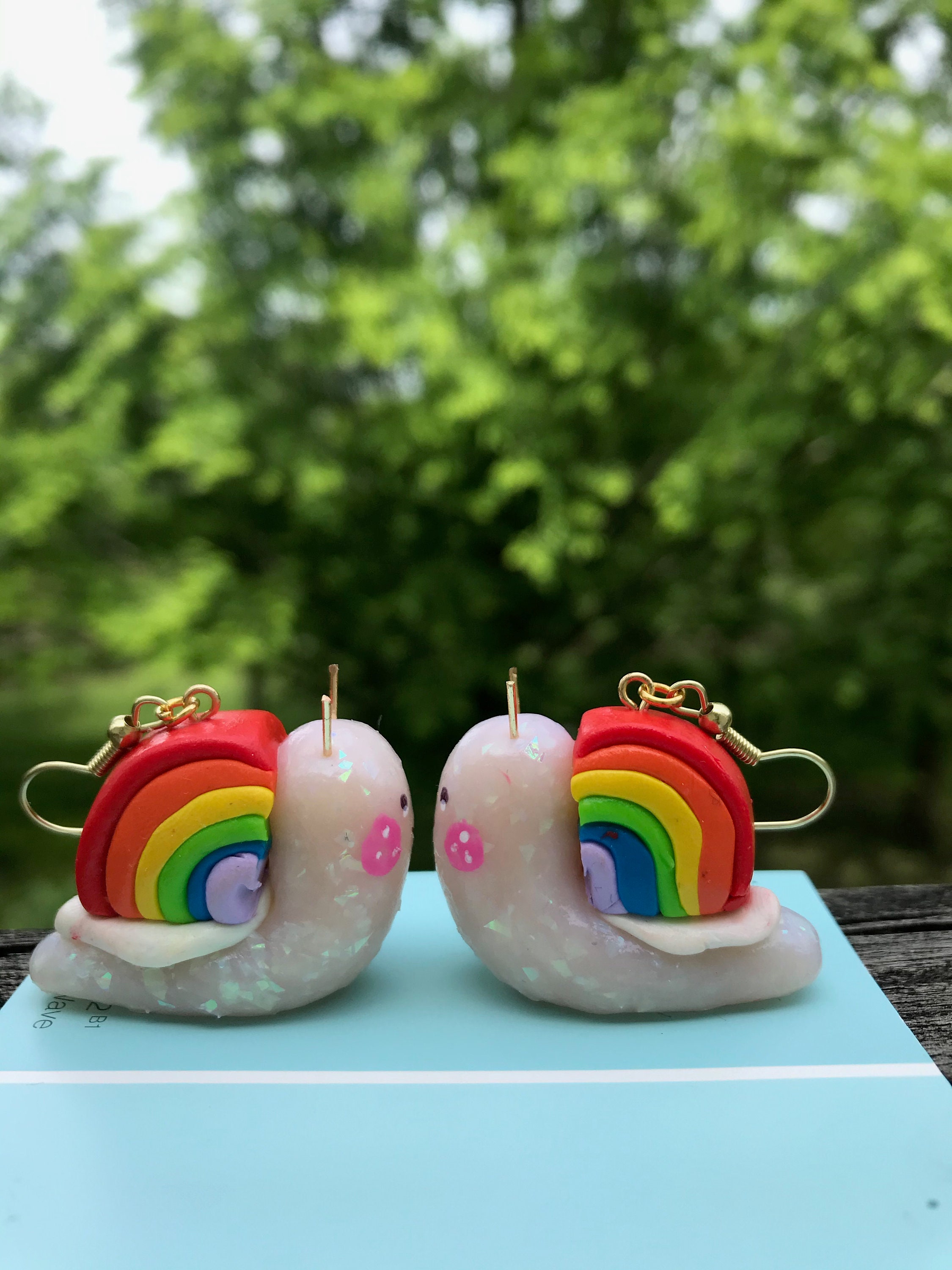 Rainbow Snails - Etsy