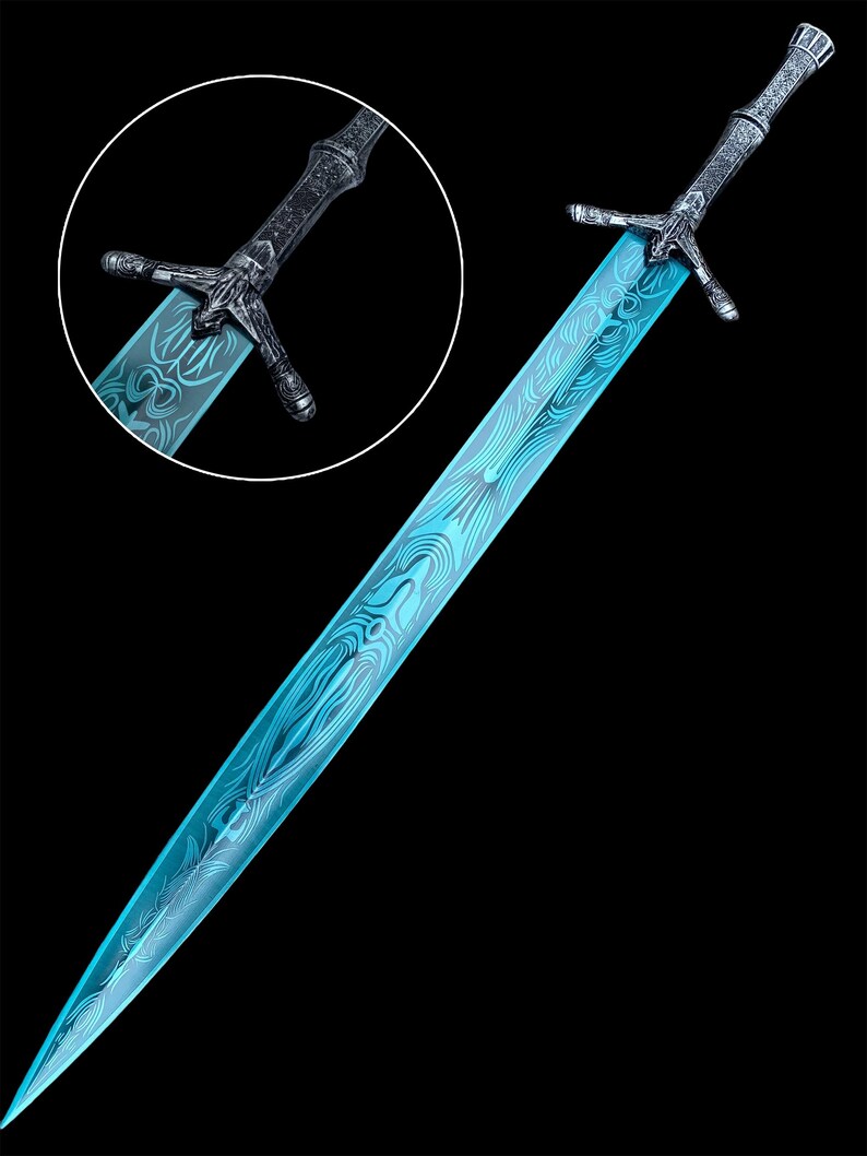 High-end Holy Moonlight Sword Dark Moon Greatsword Steel Replica Life ...