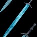 High-end Holy Moonlight Sword Dark Moon Greatsword Steel Replica Life ...