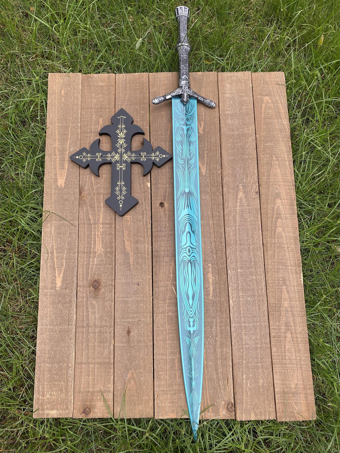 High-end Holy Moonlight Sword Dark Moon Greatsword Steel Replica Life ...