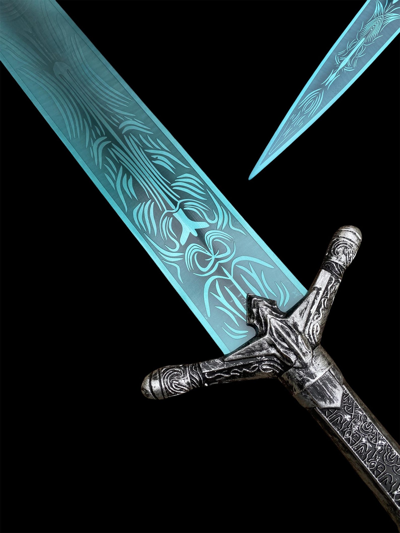 High-end Holy Moonlight Sword Dark Moon Greatsword Steel Replica Life ...