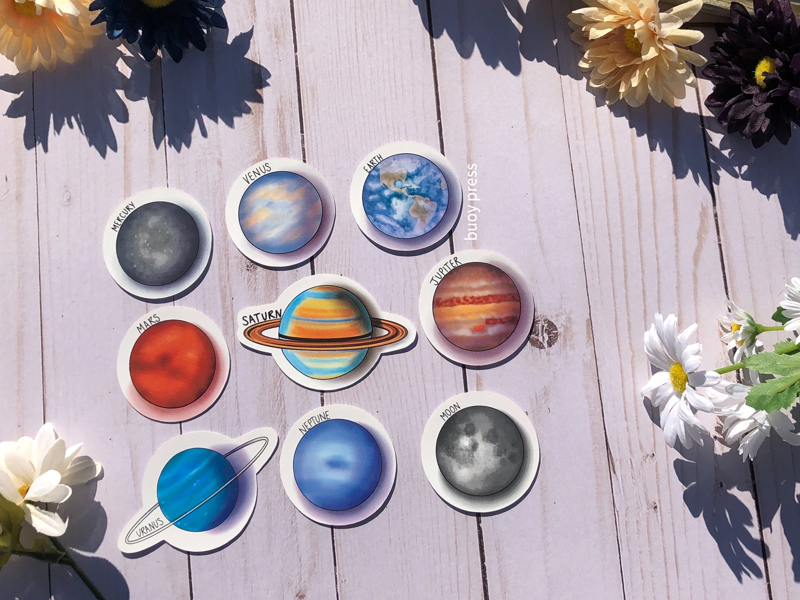 Jupiter Celestial Space Planet Decorative Sticker - Etsy