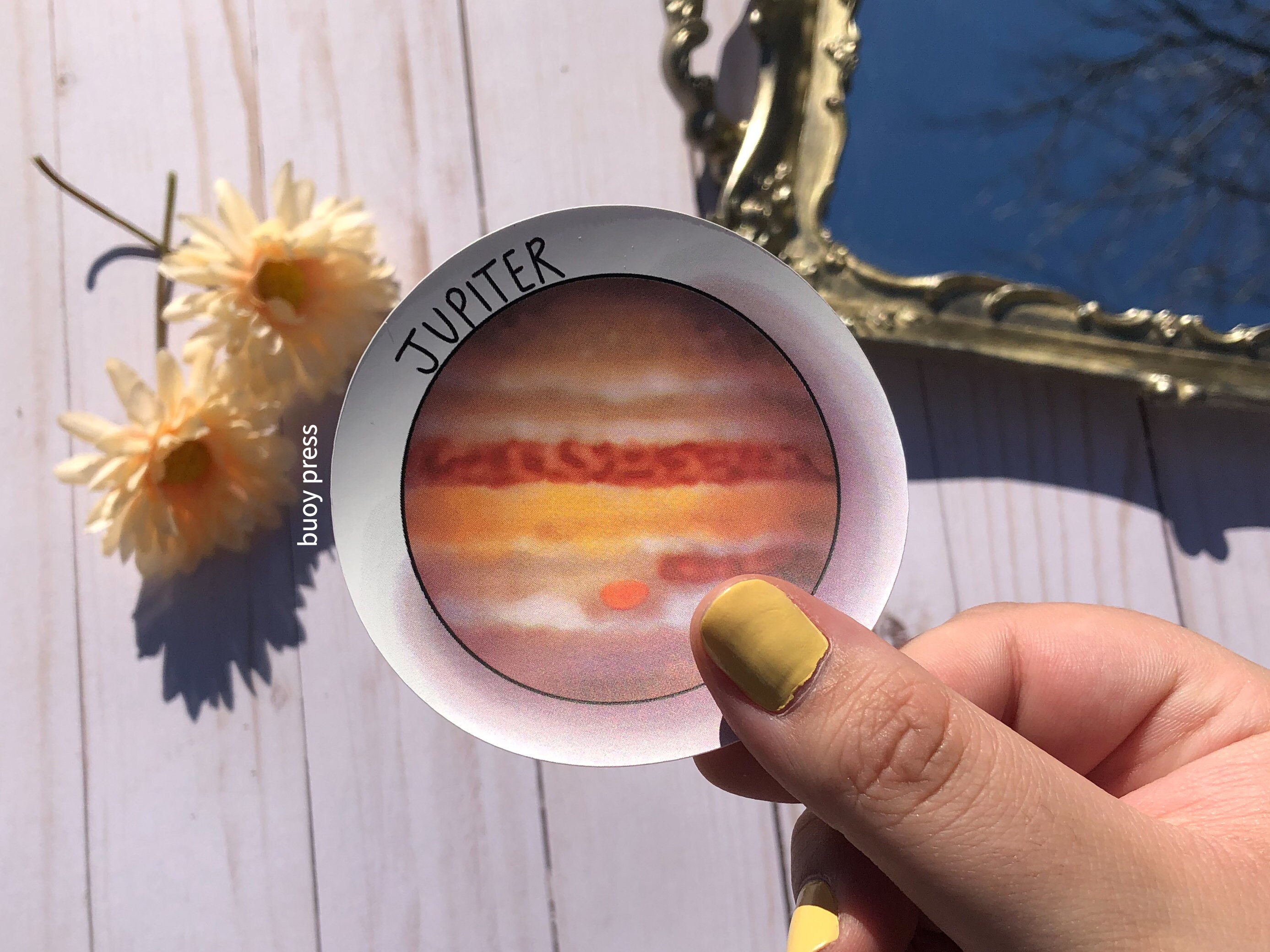 Jupiter Celestial Space Planet Decorative Sticker - Etsy