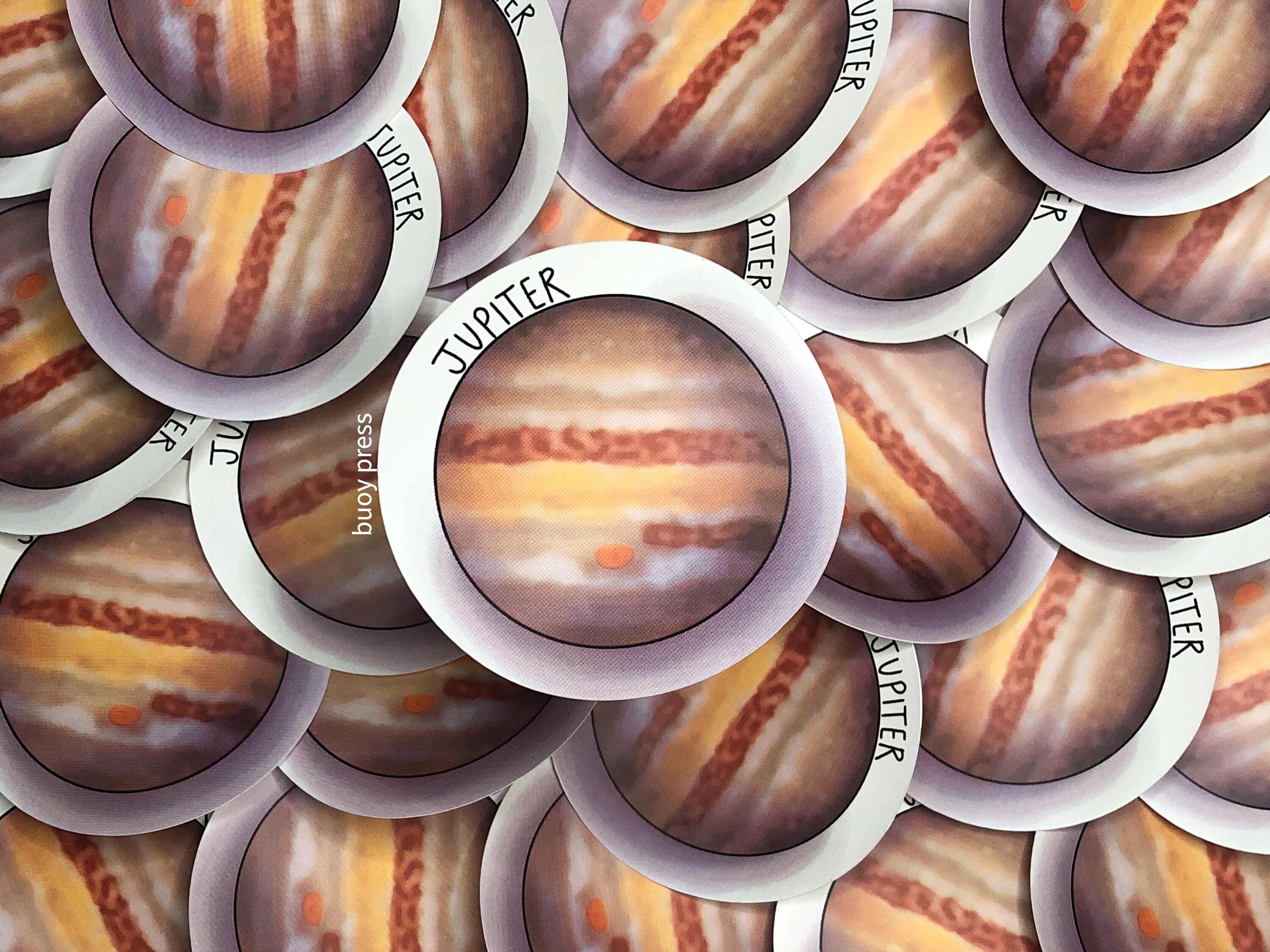 Jupiter Celestial Space Planet Decorative Sticker - Etsy