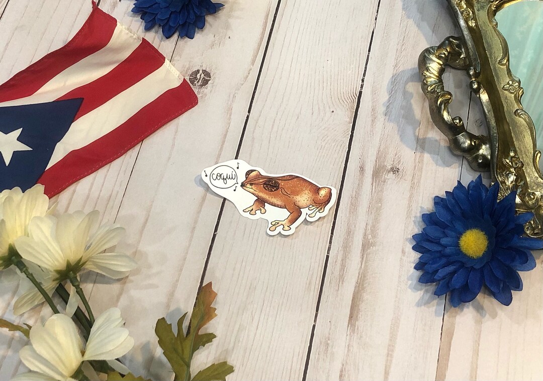 Choose Your Coqui - Singing Coqui or Plain Coqui - Die Cut Weatherproof ...