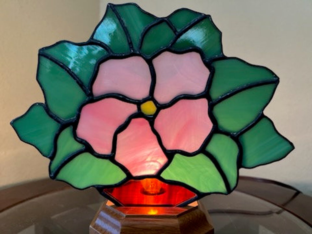 Stained Glass Fan Lamp - Etsy