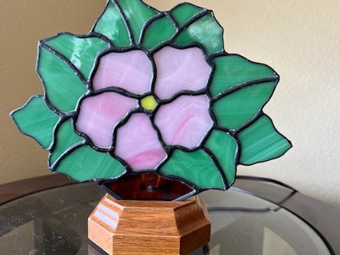 Stained Glass Fan Lamp - Etsy