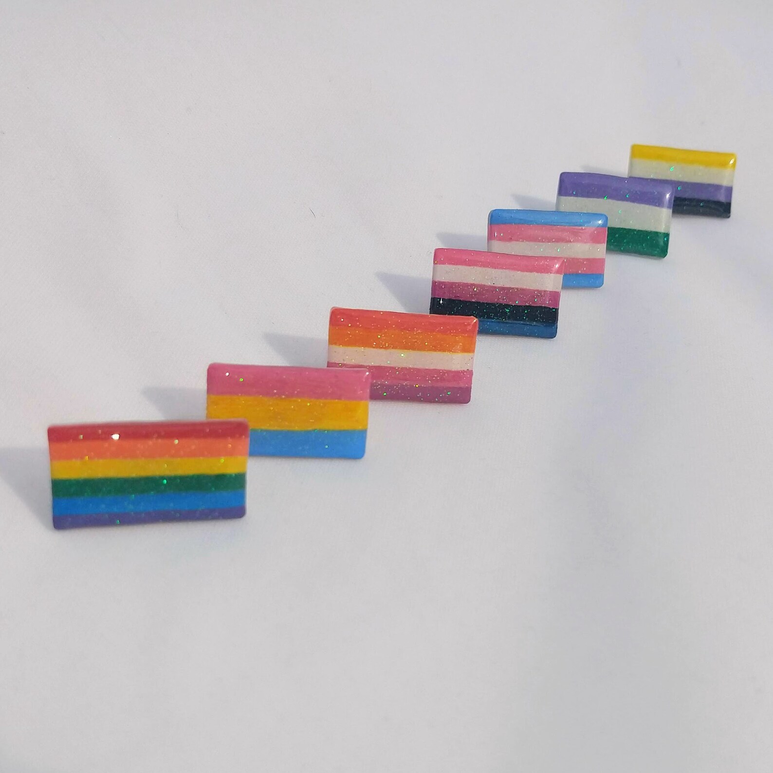 LGBTQ Flag Pins Glitter Resin Pin Pride Colored Frog | Etsy