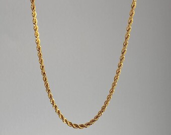 Thin Gold Rope Chain | Etsy