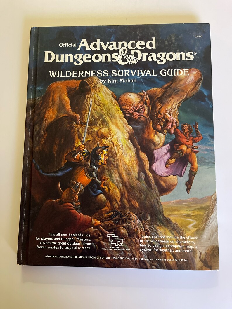 Advanced Dungeons & Dragons Wilderness Survival Guide - Etsy