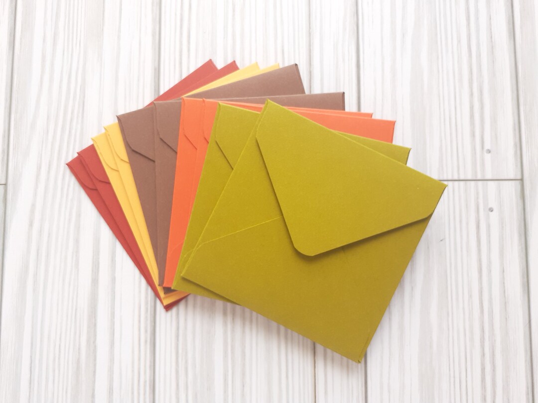 Spice Mini Envelopes, Small Envelopes, Set of 10, 3" X 3", Blank Insert ...