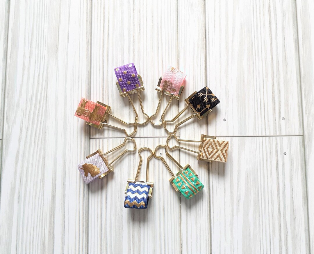 Gold Pen Loop, Planner Accessories, Assorted Pattern Pen Holders - Etsy