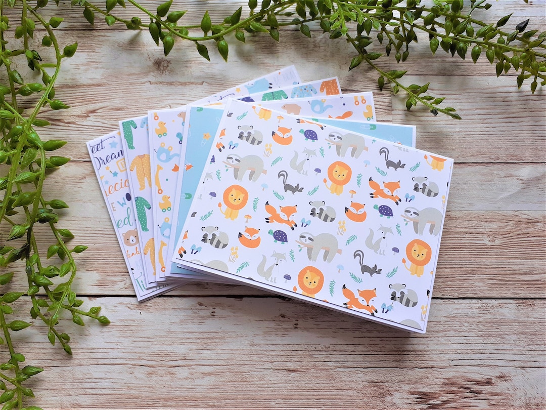 Sweet Baby Boy Mini Note Cards Baby Shower Gift Enclosure - Etsy
