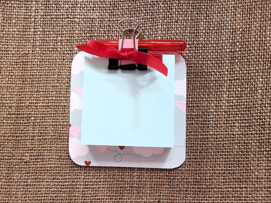Sending Love Clipboard Notepad, Sticky Notes - Etsy
