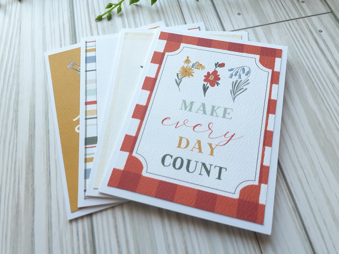 Make Every Day Count Note Card Set: Mini Thinking of You Cards - Etsy