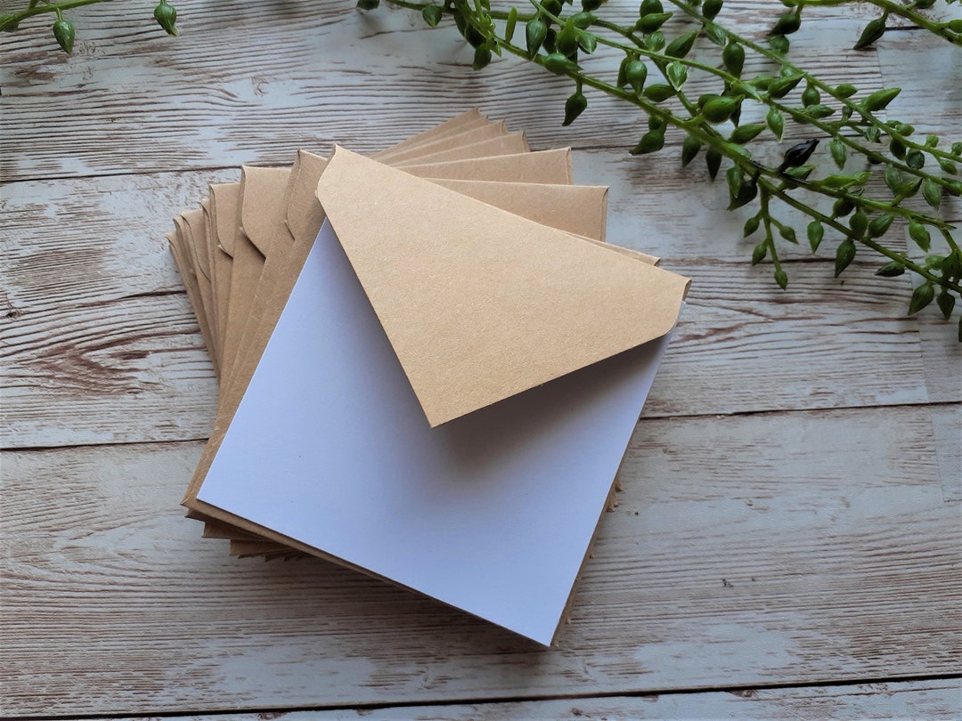 Kraft Mini Envelope Set: Blank Cards for Scrapbooking, Journaling - Etsy