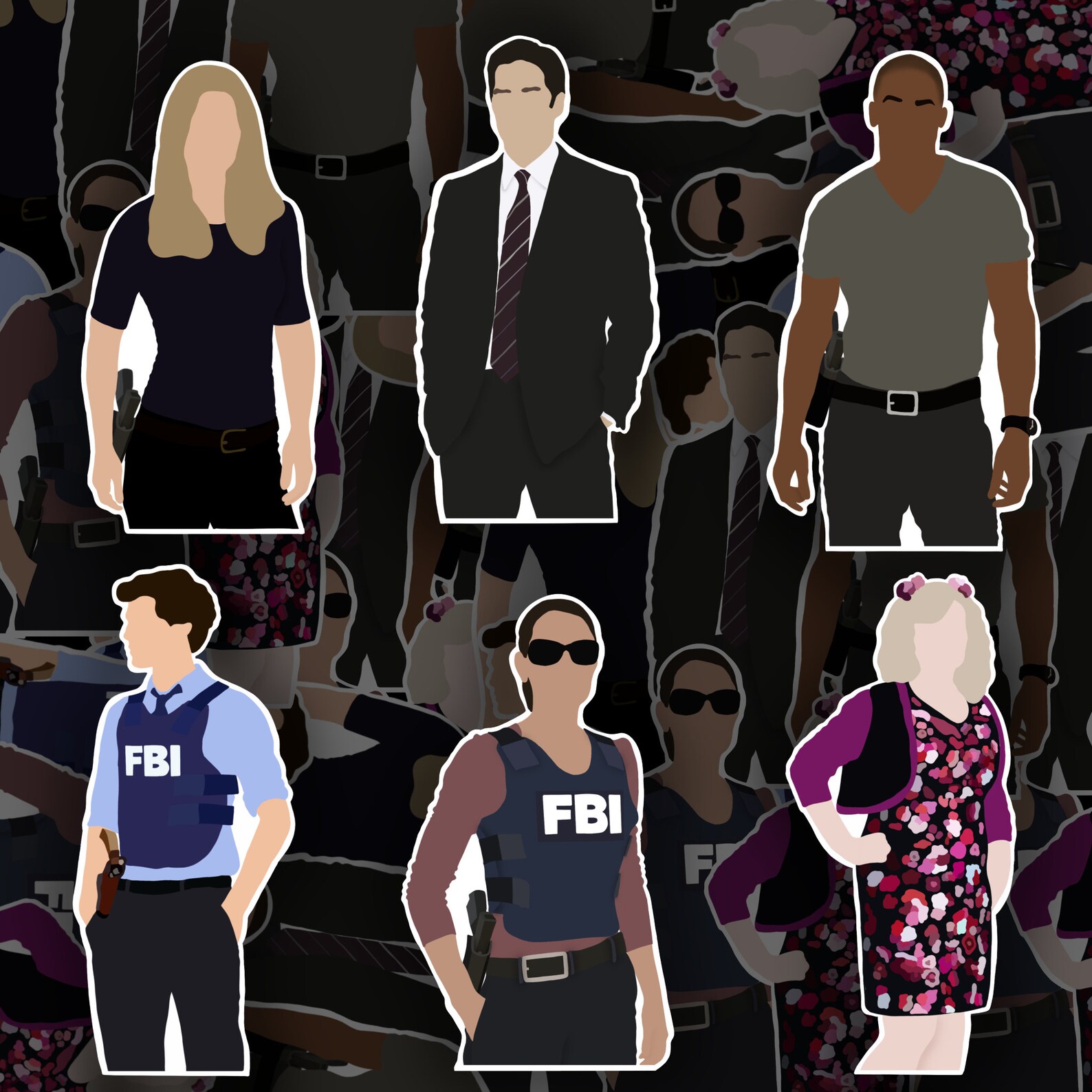 Criminal Minds Sticker Pack Cute Stickers Stickers for - Etsy