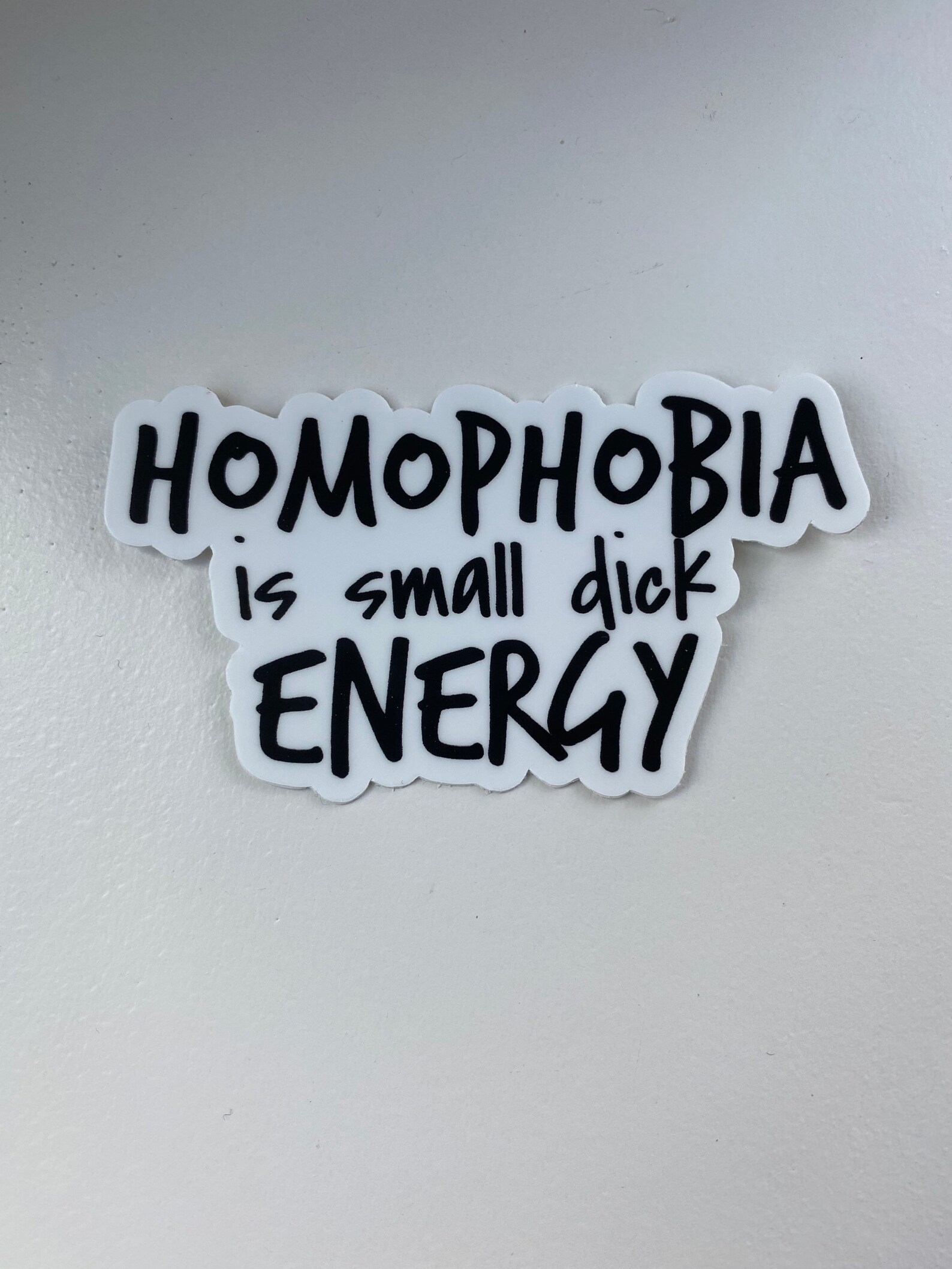 Homophobia Is Small Dick Energy Hydroflask Sticker Computer Etsy