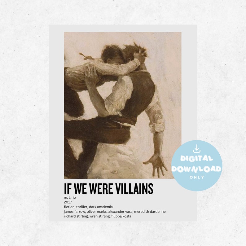 If We Were Villains Aesthetic Poster - Etsy