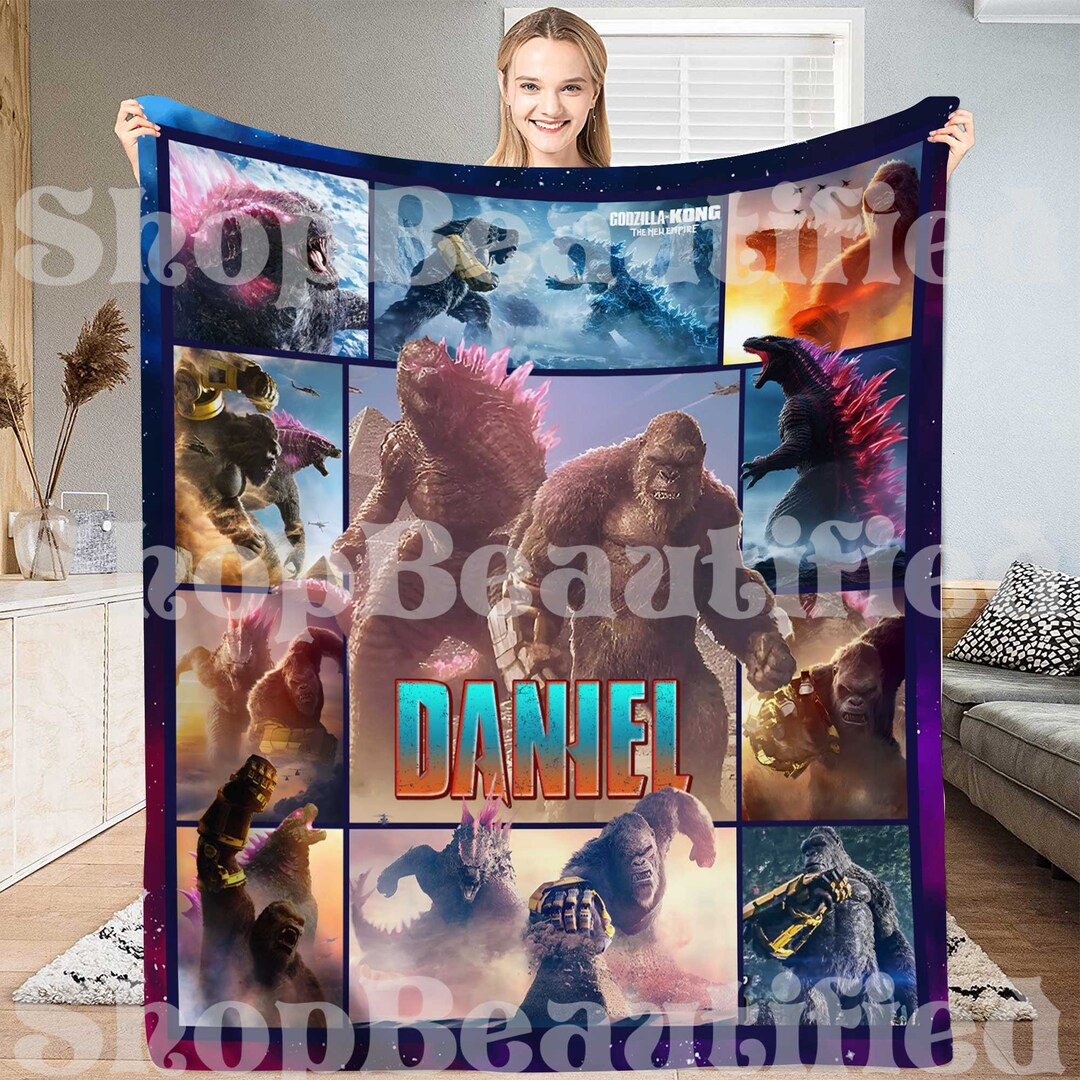 Personalized Godzilla X Kong Quilt Blanket, Godzilla X Kong the New ...
