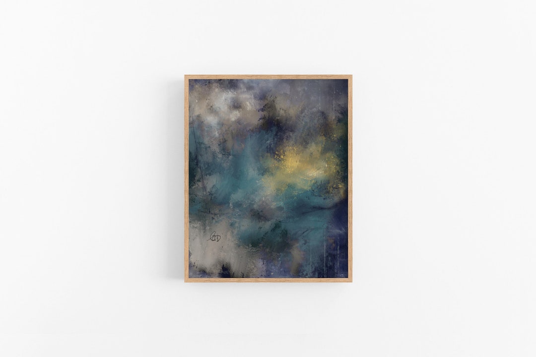 Modern Abstract Art, Grief, the Storm, Print Digital Download - Etsy