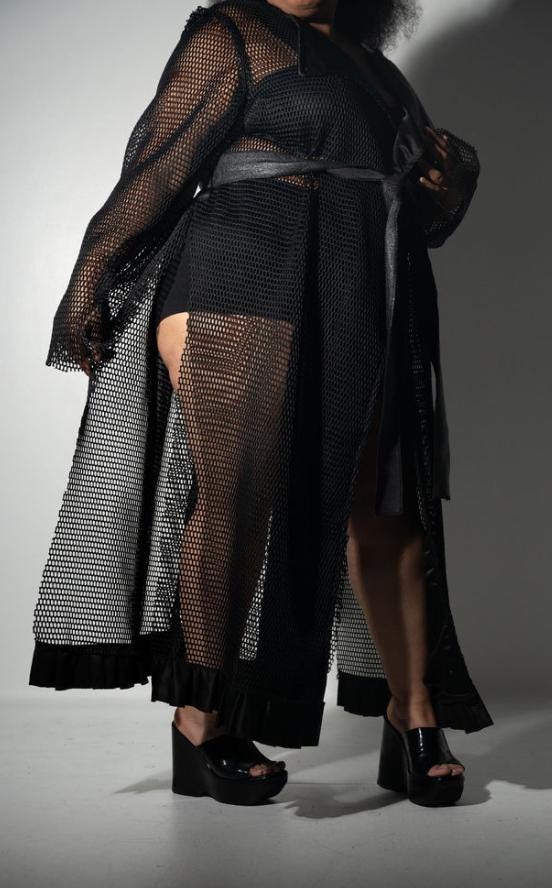 The Kenesha PLUS SIZE Mesh Jacket - Etsy