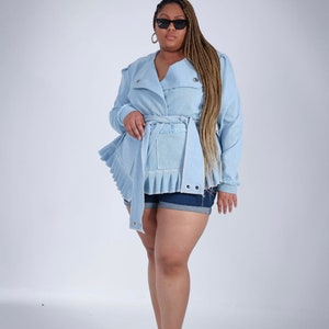 The Dani PLUS SIZE Denim Jacket - Etsy