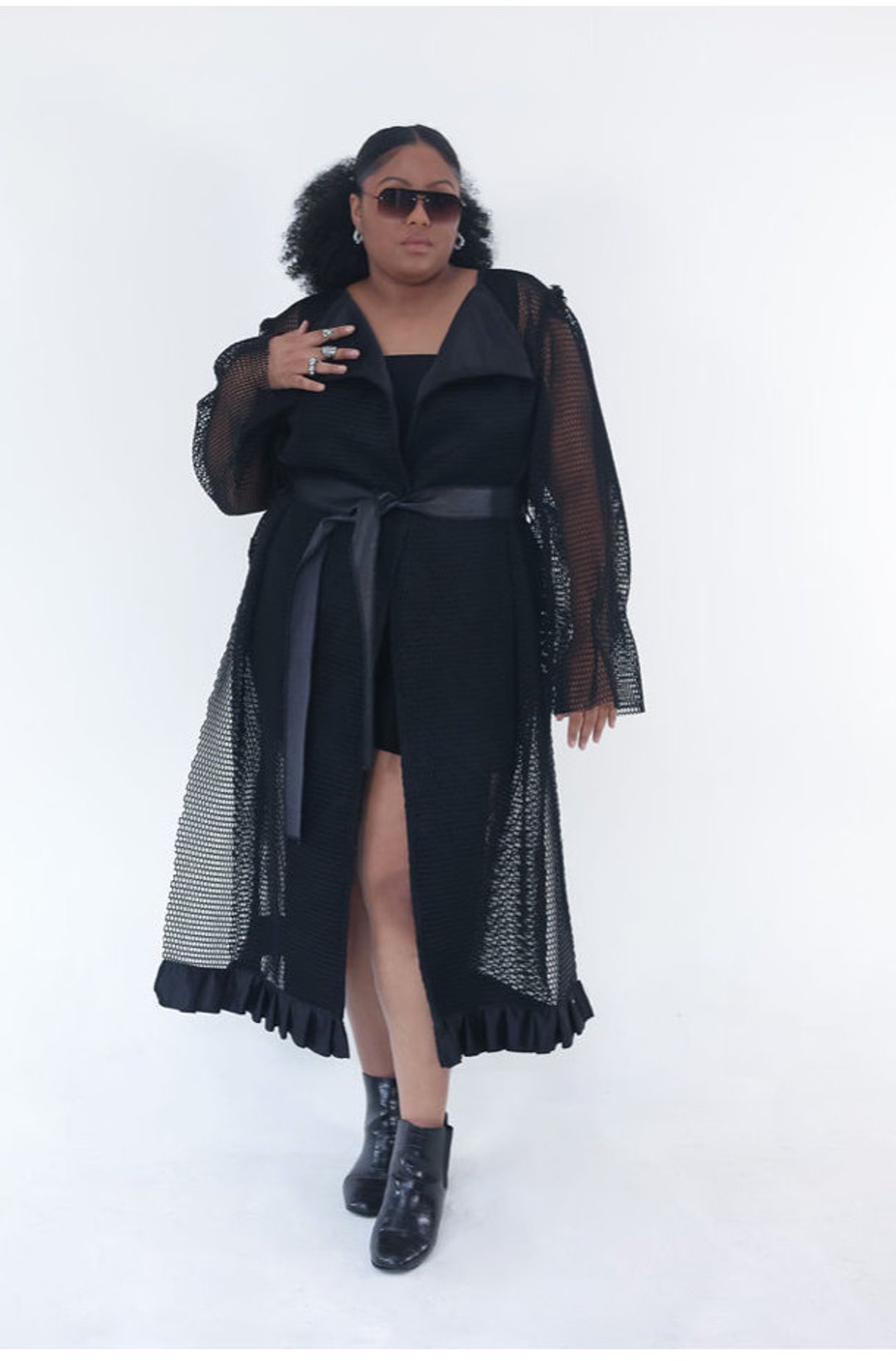 The Kenesha PLUS SIZE Mesh Jacket - Etsy