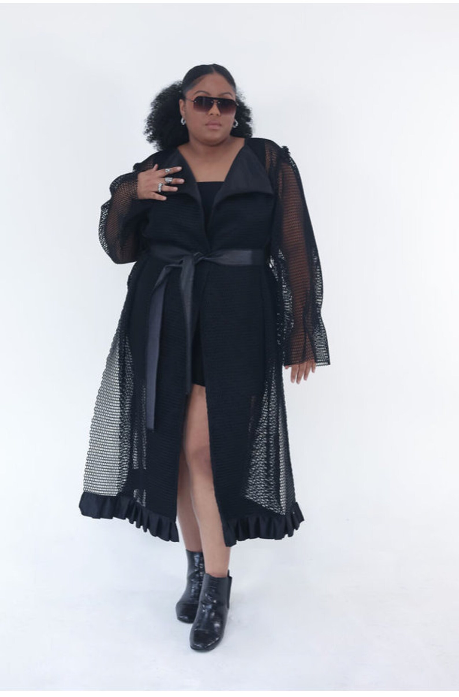 The Kenesha PLUS SIZE Mesh Jacket - Etsy