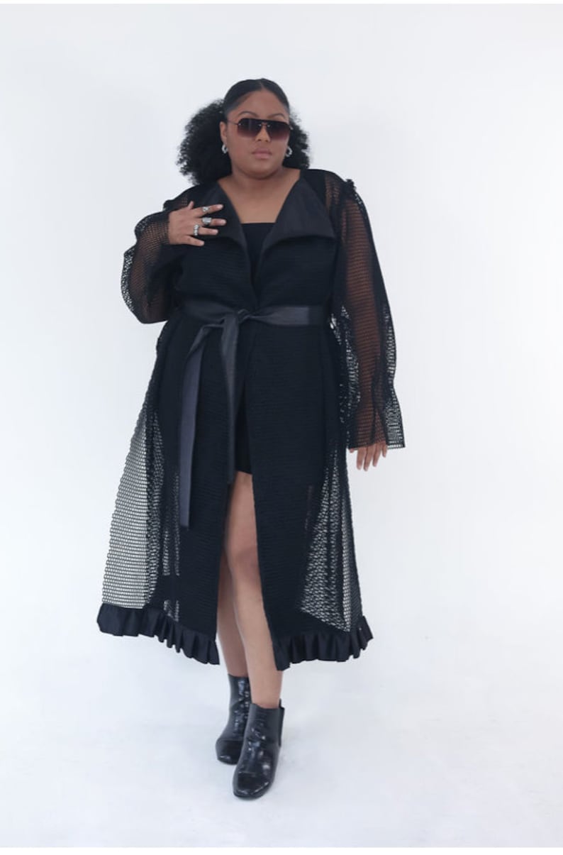 The Kenesha PLUS SIZE Mesh Jacket - Etsy