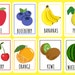 16 Fruit Flash Cards, Printable Flash Cards, Fruit, Educational - Etsy