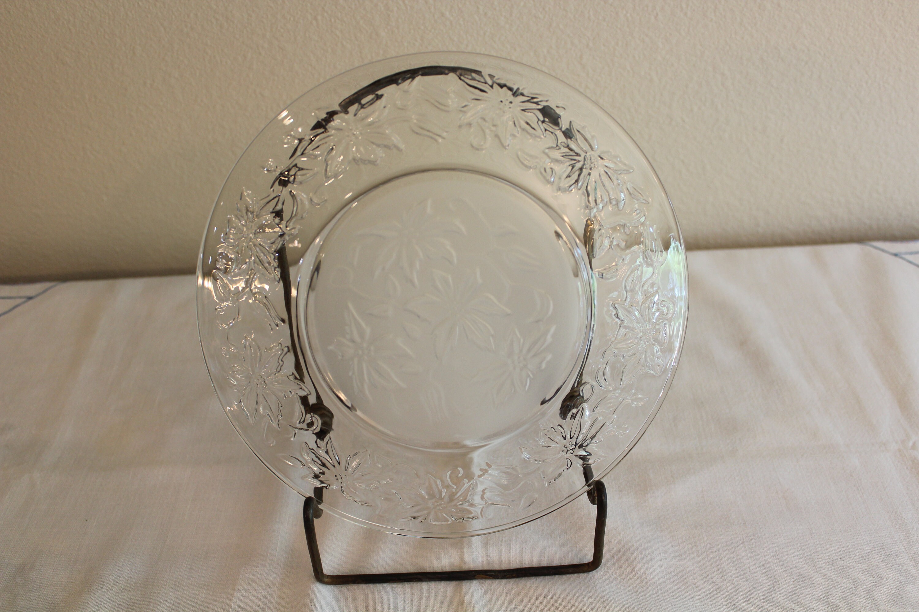 Vintage Princess House Crystal Fantasia Luncheon or Salad Plates Set of ...