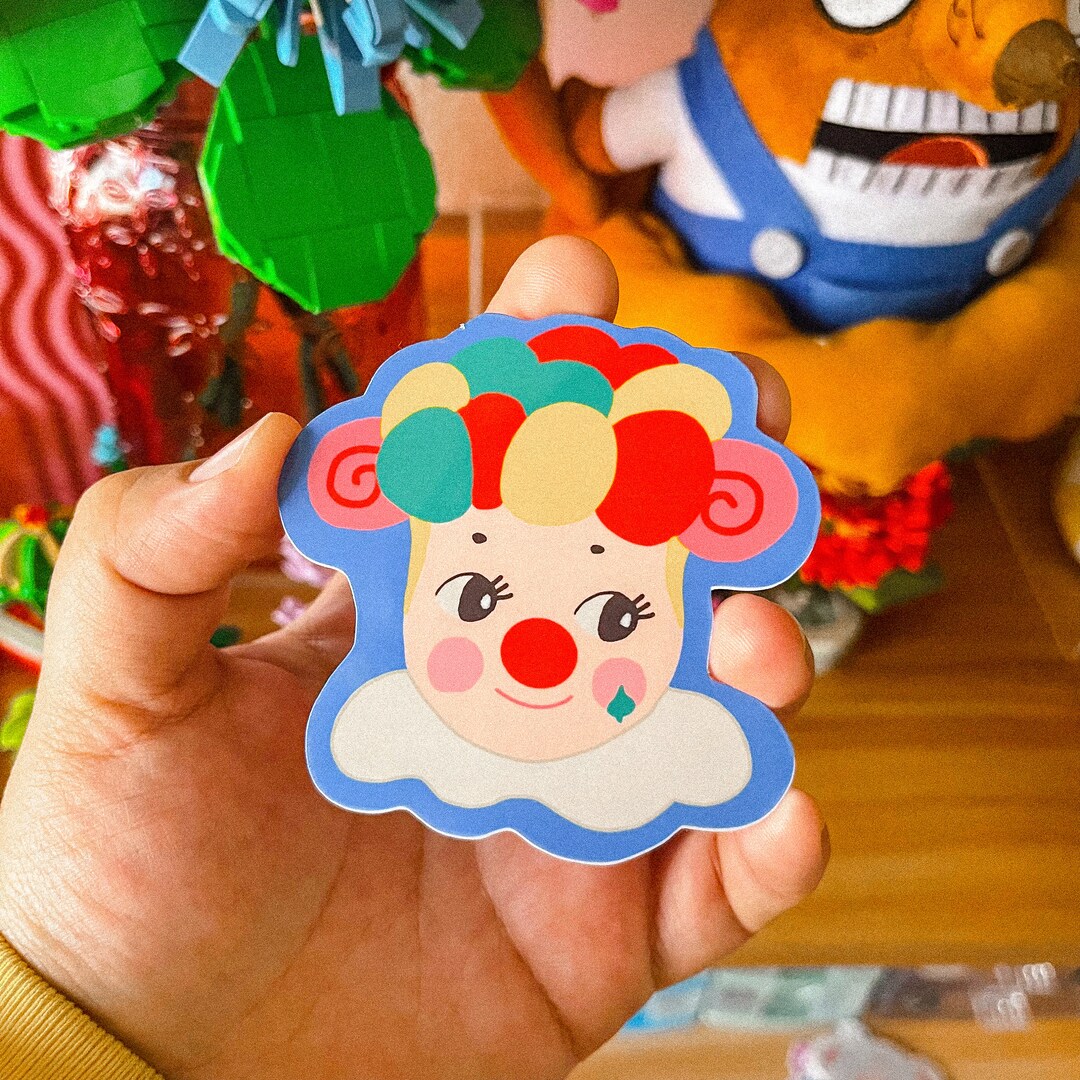 Circus Clown Sheep Sonny Angel Sticker Vinyl Gloss Waterproof - Etsy