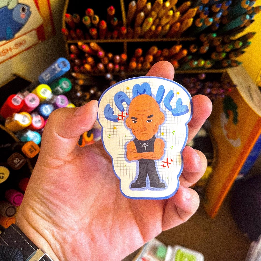 Dominic Toretto Fast & Furious Sticker | Custom Vinyl Sticker ...